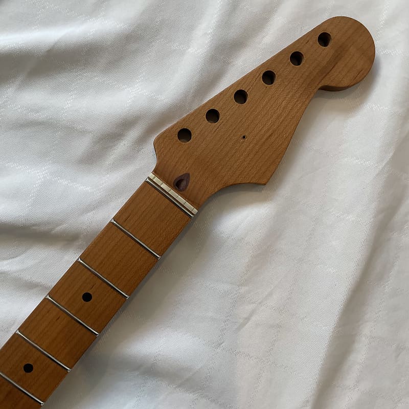 Quarter Sawn Roasted Maple strat guitar neck fits fender | Reverb
