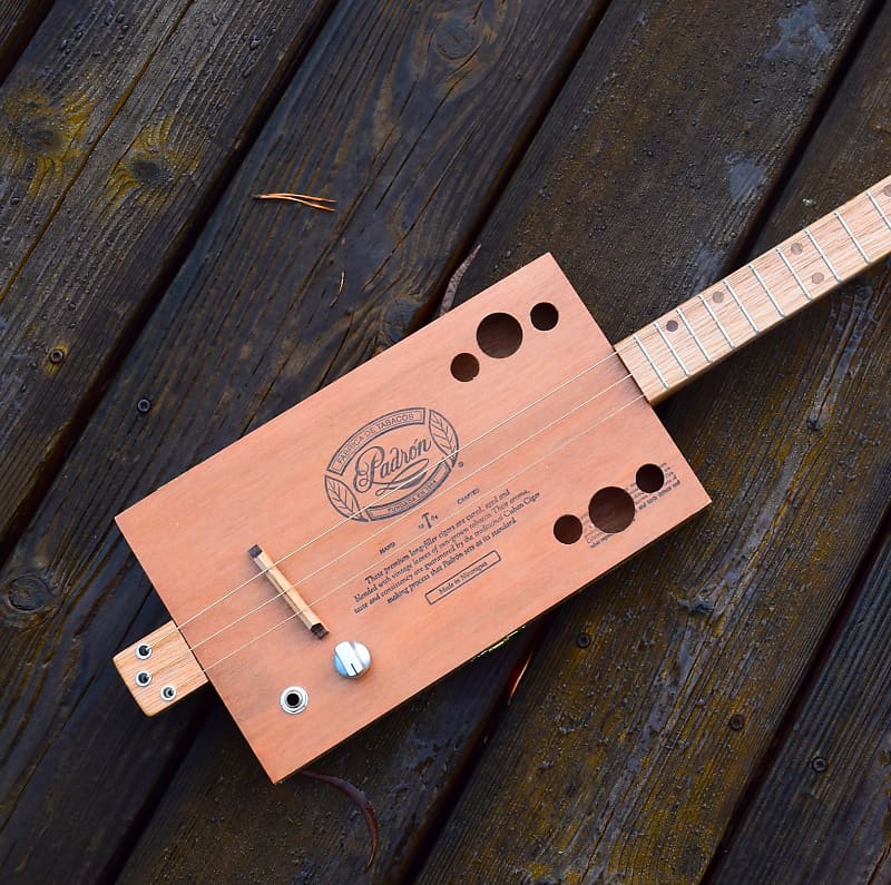 Cigar box guitar, 3-string guitar, handmade cbg | Reverb