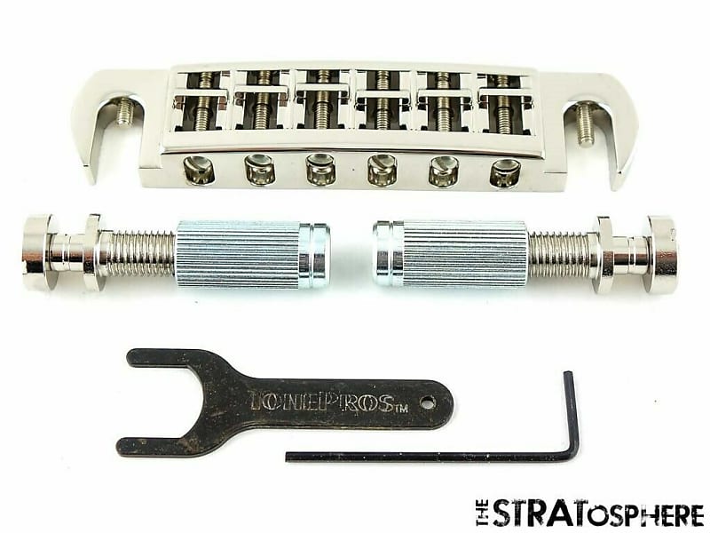 NEW Tone Pros AVT2G-N LOCKING WRAP AROUND BRIDGE SET for | Reverb
