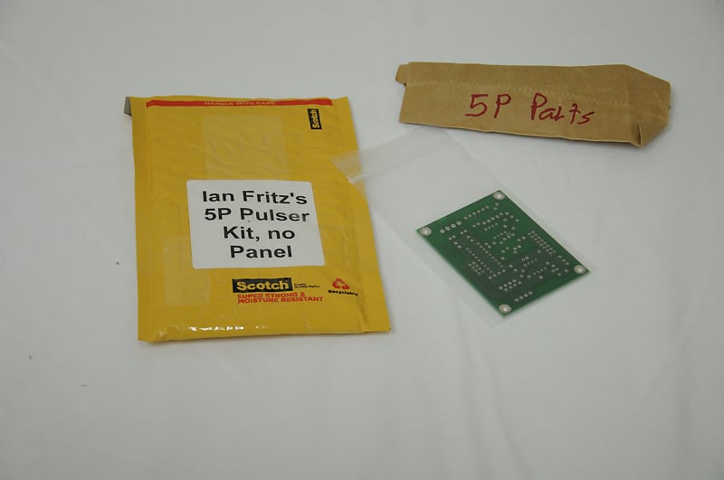 Ian Fritz 5P Pulser PCB and bag of small parts. | Reverb