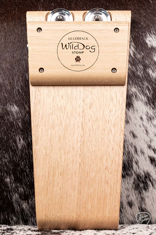 Wild Dog Silverback Stomp Box w/ Bamboo & Tambourine Jingles | Reverb