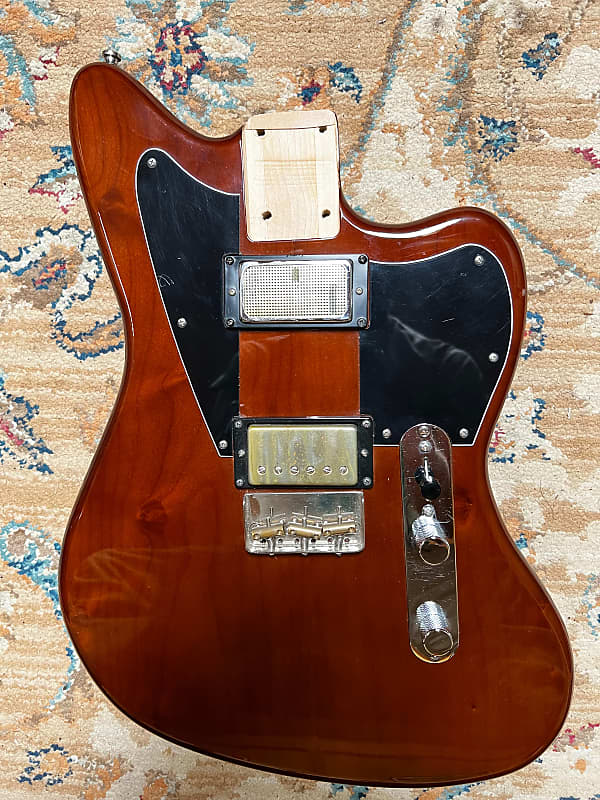 Jazzcaster/Telemaster Body 2010's Mocha/Walnut DiMarzio | Reverb