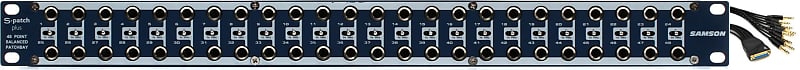 Samson S-Patch Plus 48-point Balanced Patchbay Bundle with | Reverb
