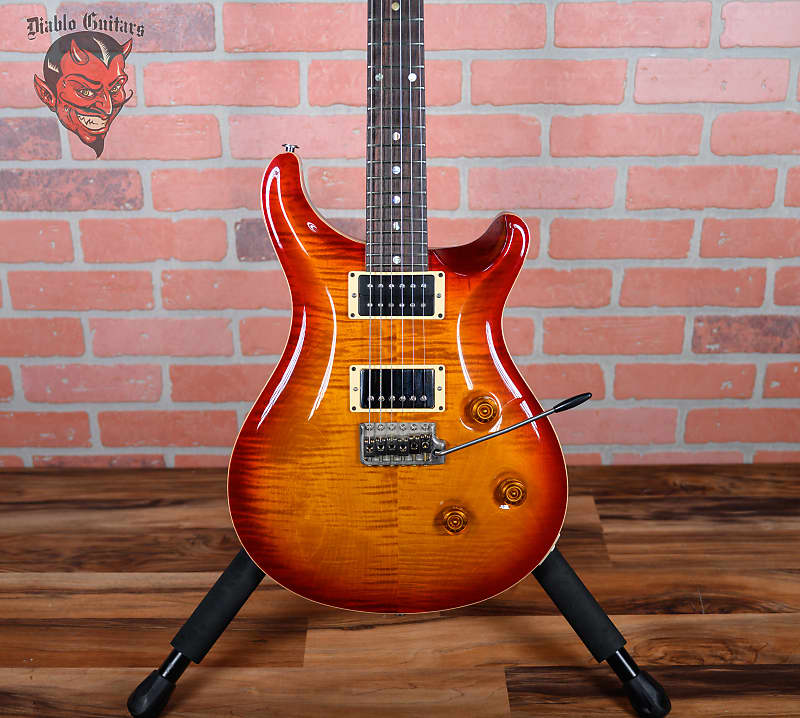 PRS CE24 Flame Maple Top Cherry Sunburst 2003 w/OHSC | Reverb UK