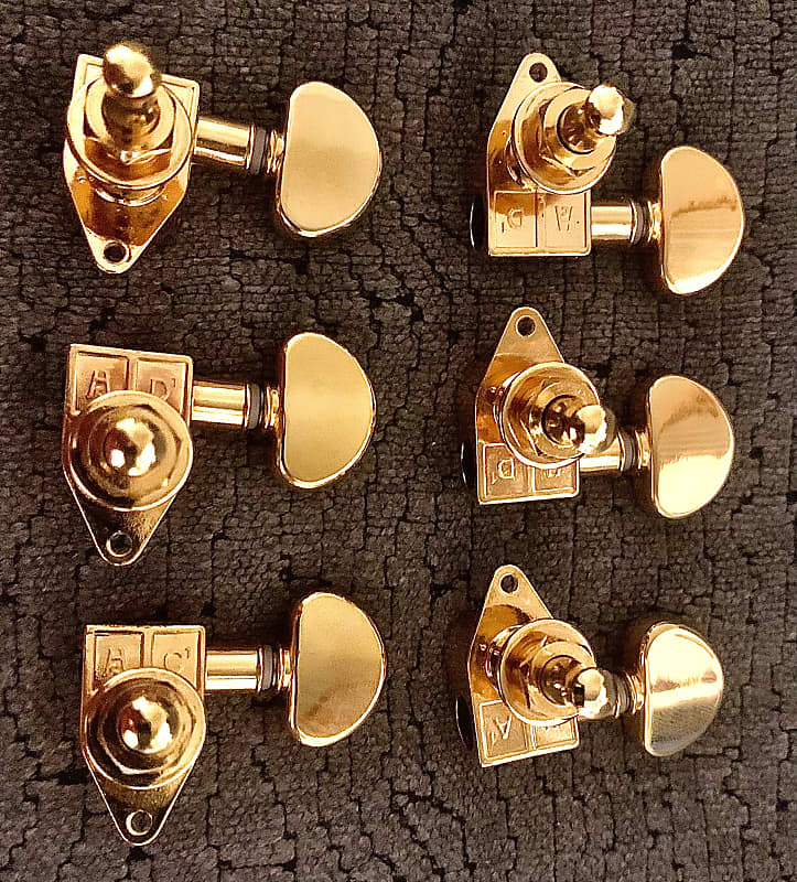 SET OF GOLD GROVER ROTOMATIC TUNERS - 3L + 3R (FROM EPIPHONE | Reverb