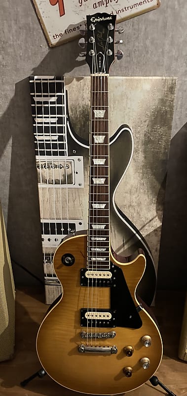 Epiphone Les Paul Standard Elite / Elitist 2002 - Honeyburst | Reverb