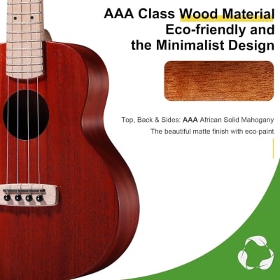 Concert Ukulele Nova U 23’’ Carbon Fiber Travel Ukulele With | Reverb