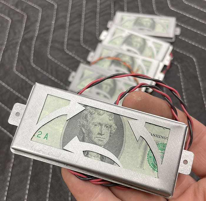 The $2 Bill Foil Surface Mount Guitar Pickup -Forget the | Reverb