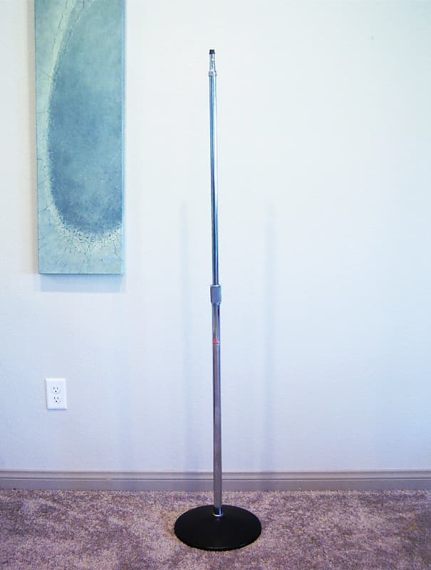 Vintage 1960's Atlas Sound MS20 microphone floor stand MS10C | Reverb