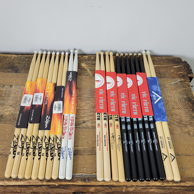 Vic Firth Drumsticks Various Models & Zildjian Various Models | Reverb