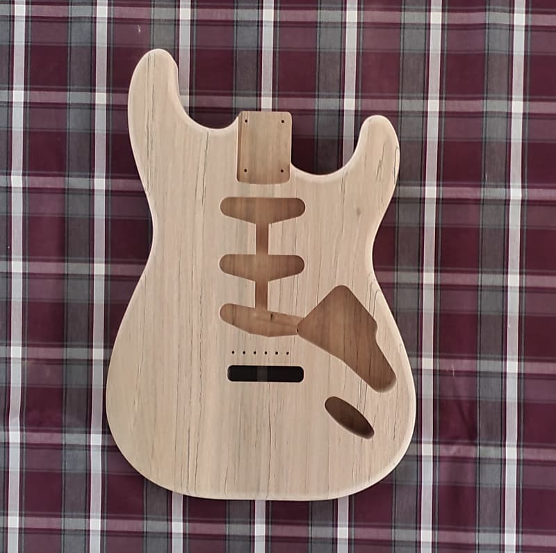 Woodtech Routing Paint Grade Alder Stratocaster Body - | Reverb