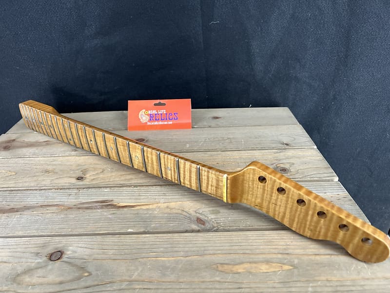 Real Life Relics Curly Flame Maple Roasted Tele® Telecaster® | Reverb