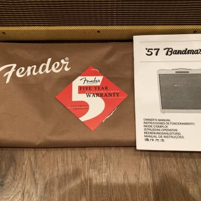 Fender '57 Bandmaster Reissue Combo Tweed Amp MINT | Reverb