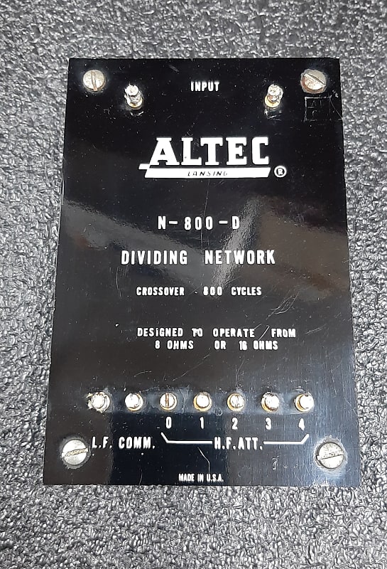 Altec Lansing N-800-D Dividing Network Crossover 800 Cycles | Reverb