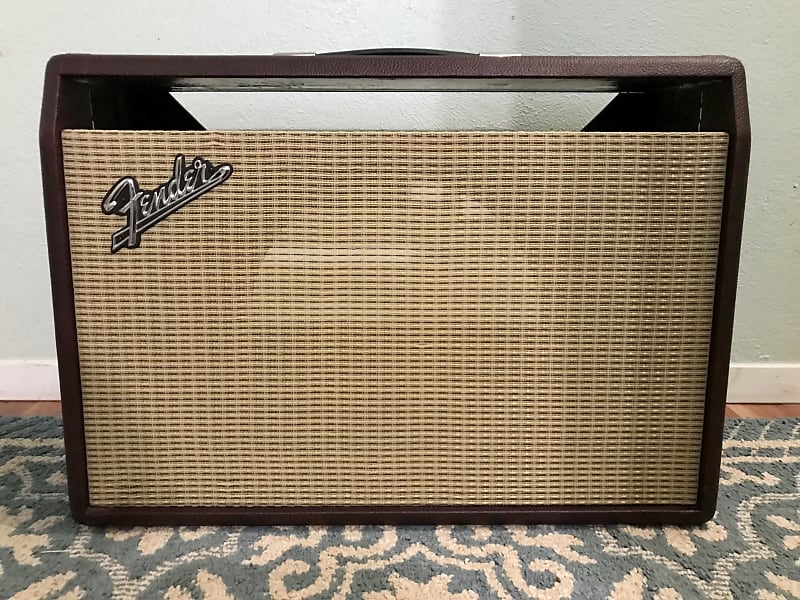 Fender Deluxe Reverb Reissue Cabinet Wine Red | Reverb
