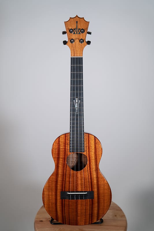 KoAloha KTM-00 Koa Tenor Ukulele Custom Nail design inlaid | Reverb