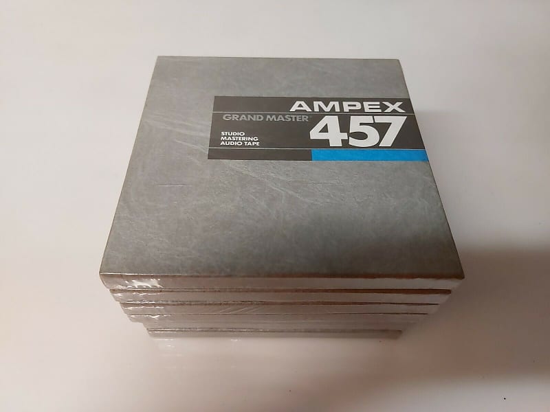 (7) New Sealed AMPEX 457 Reels 1/4”x1800' Mastering Tape 7" | Reverb