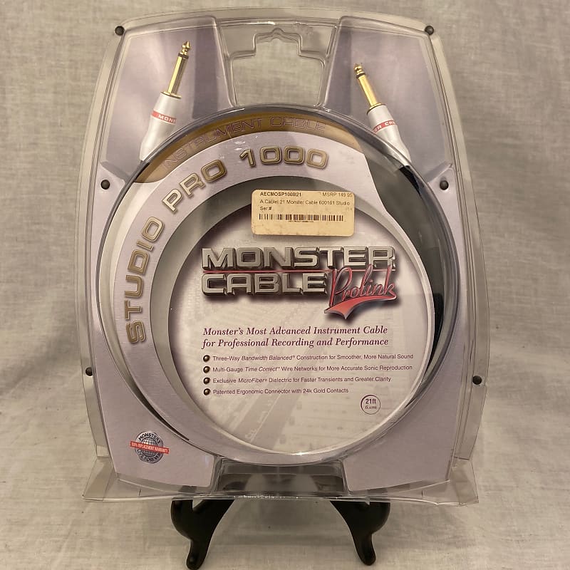 Monster Studio Pro 1000 Prolink 21" Instrument Cable | Reverb