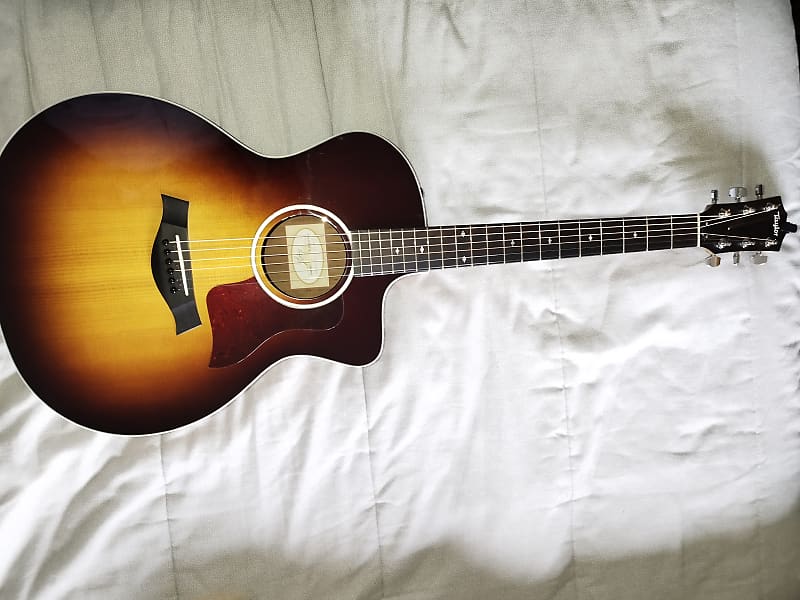 Taylor 214 ce dlx sunburst 2022 - Sunburst | Reverb