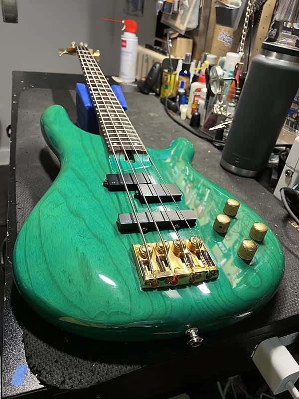 Fernandes APB-4 90’s - Transparent Green/blue | Reverb