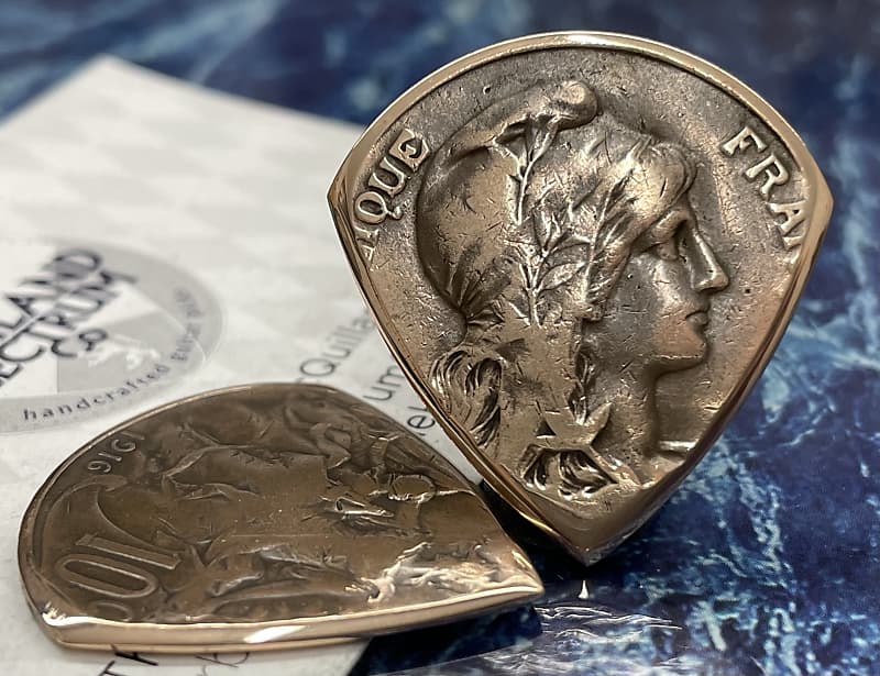 The Highland Plectrum Co. One 1917 French 10 Centimes Coin | Reverb