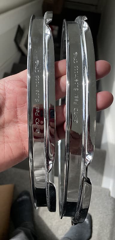 Pearl PAIR Super Hoops Rims For 12” Toms 6 Lug | Reverb