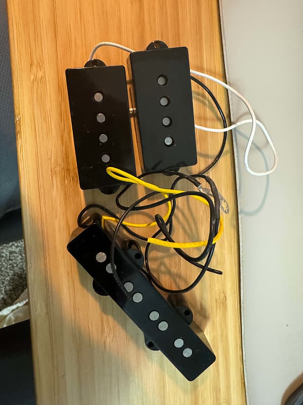 Fender V-Mod PJ Bass Pickups - Black | Reverb