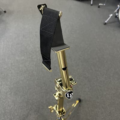 LP Latin Percussion Bentley's Exclusive Gold Bongo Stand w/ | Reverb