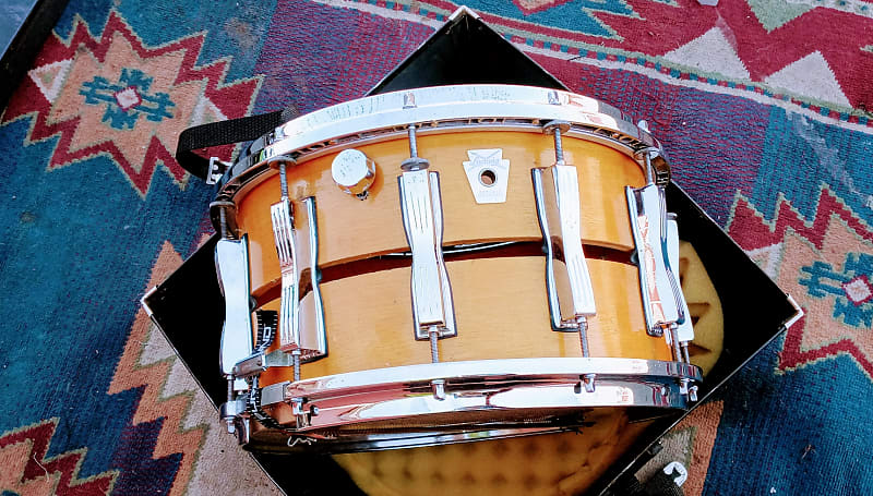 Ludwig Slotted Coliseum 8x14" 12-Lug Snare Drum | Reverb