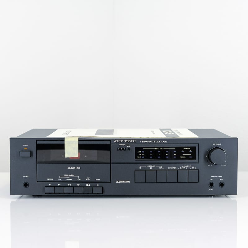 Vector Research VCX-250 Stereo Cassette Deck - Black | Reverb