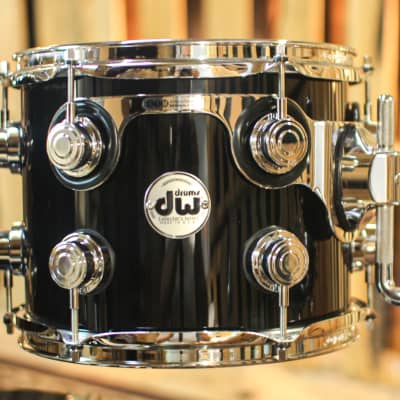 DW Collector's Standard Maple Gloss Black Drum Set - | Reverb