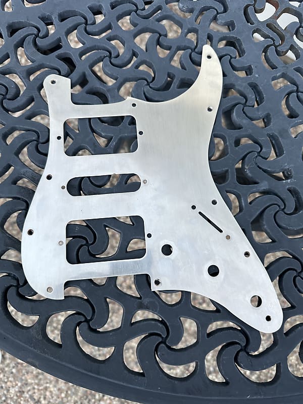 Steel Nickel Custom Shop Stratocaster HSH 11-Hole Pickguard | Reverb