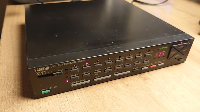 Yamaha digital drummer EMR 1 1980s - black | Reverb