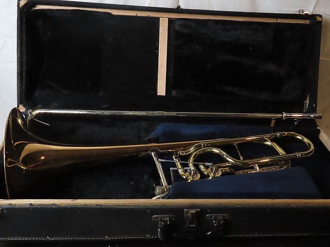 Holton TR-180(b) Double Rotor Bass Trombone | Reverb