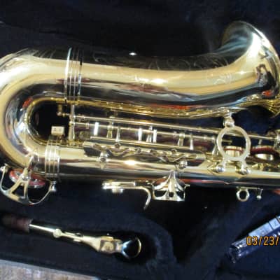 GMS brand Alto Saxophone with case and mouthpiece | Reverb