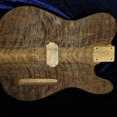 Figured Walnut Top \ Mahogany Telecaster Tele Body 4lbs9oz | Reverb