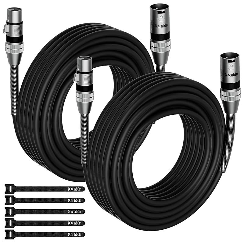 2 Pack DMX to DMX Stage Lighting Cable 10 FT, 110 Ohms | Reverb