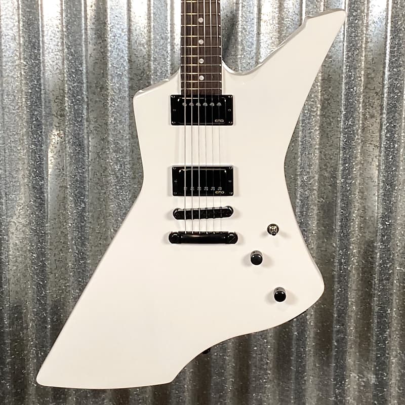 ESP LTD James Hetfield Snakebyte Snow White EMG Guitar & Case | Reverb