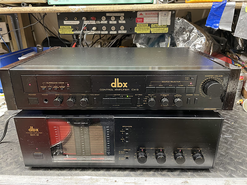 dbx dbx BX-2 power amplifier and CX-2 preamplifier. SERVICED! | Reverb
