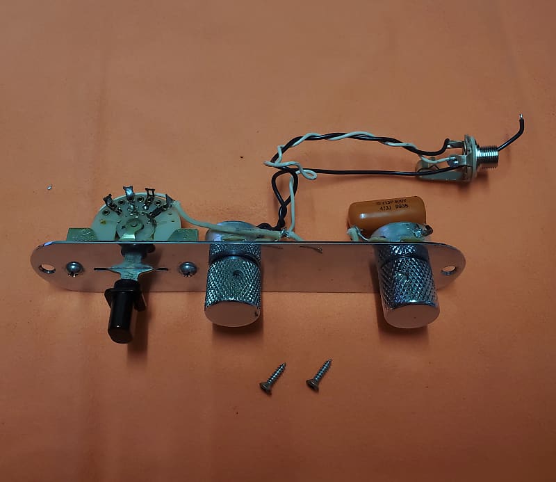 Fender USA Telecaster Tele Control Plate volume Tone Switch | Reverb