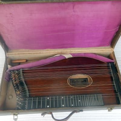 Antique 32 Strings Zither Auto-harp "CARL ARNBERGER" Nr.13 | Reverb