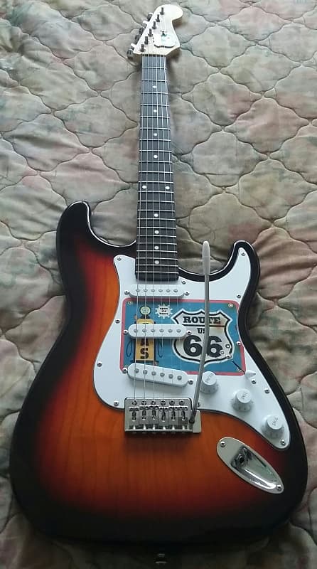 (Unknown) Stratocaster/Strat, "Route 66" Customised, Guitar | Reverb