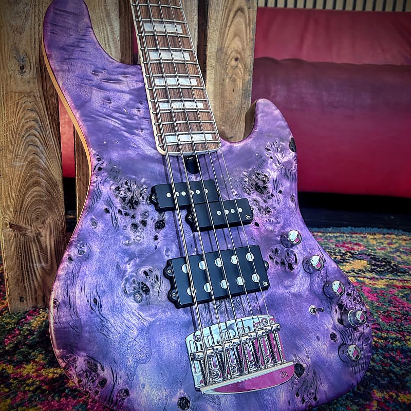 Mayones Jabba Custom Federico Malaman - Raw violet Matt | Reverb