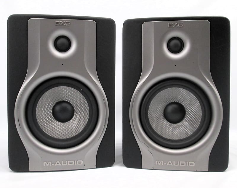 PAIR of M-Audio BX5 Carbon 5" Powered Studio Monitor Speakers | Reverb