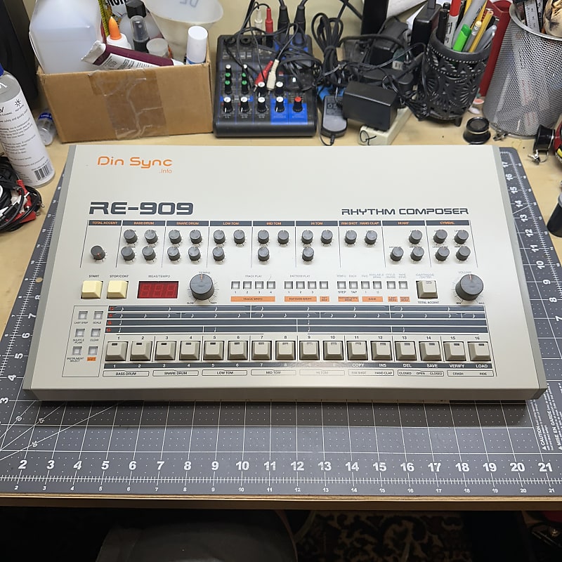 Din Sync RE-909 + Mods + OS5 Kit PRO BUILT 🙌💯🗡🗿😻 | Reverb