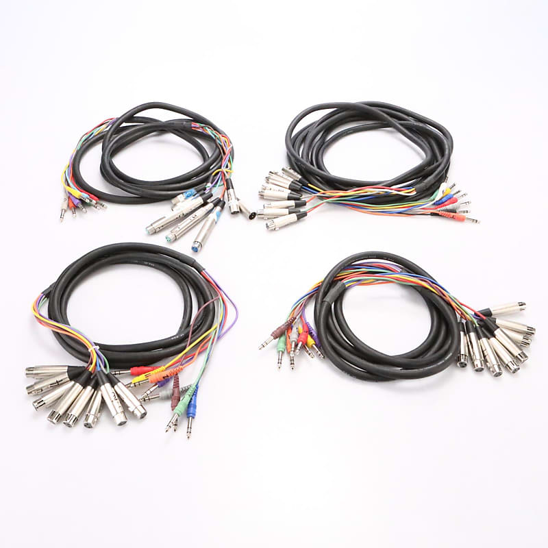 4 Hosa 8-Channel TRS-XLR Snake Cables #48841 | Reverb