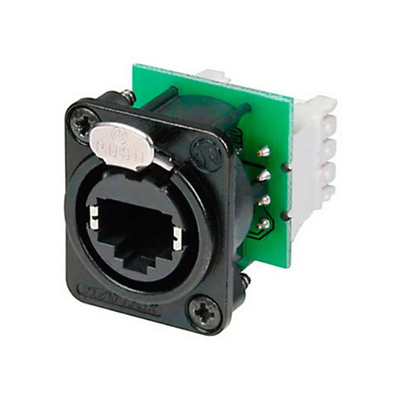 Neutrik NE8FDV-Y110-B | etherCON Vertical IDC110 Panel Mount | Reverb