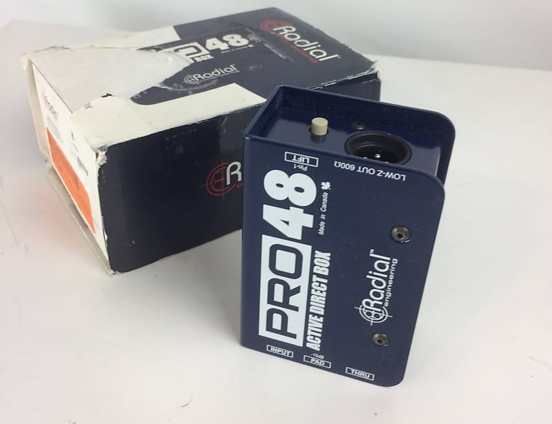 Radial Engineering Pro48 Active DI for Acoustic Guitar & Bass | Reverb