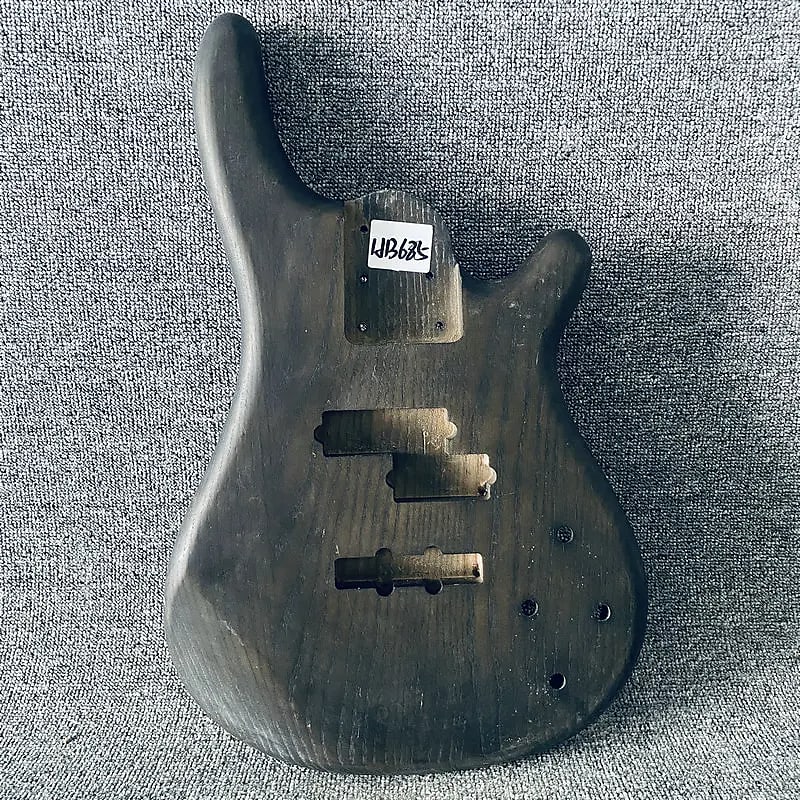 Black Ash Bass Guitar Body DIY Project | Reverb