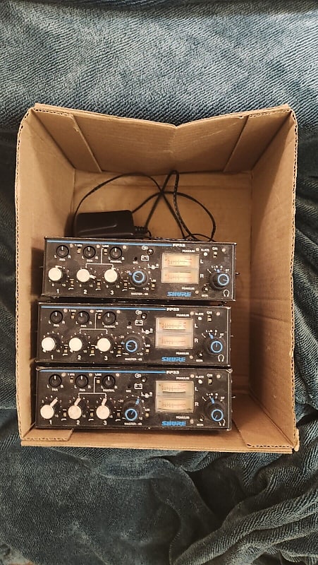 3x Shure FP33 3-Channel Stereo Portable Audio Field Mixer Pro | Reverb